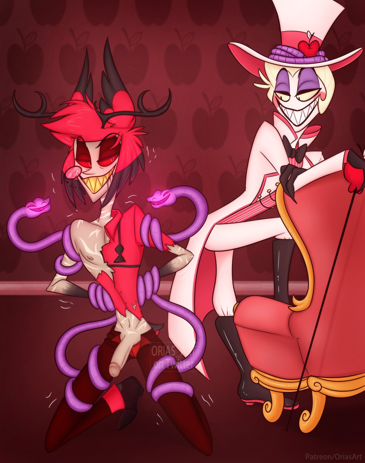 Post 4403670 Alastor Hazbin Hotel Lucifer Morningstar Orias Art