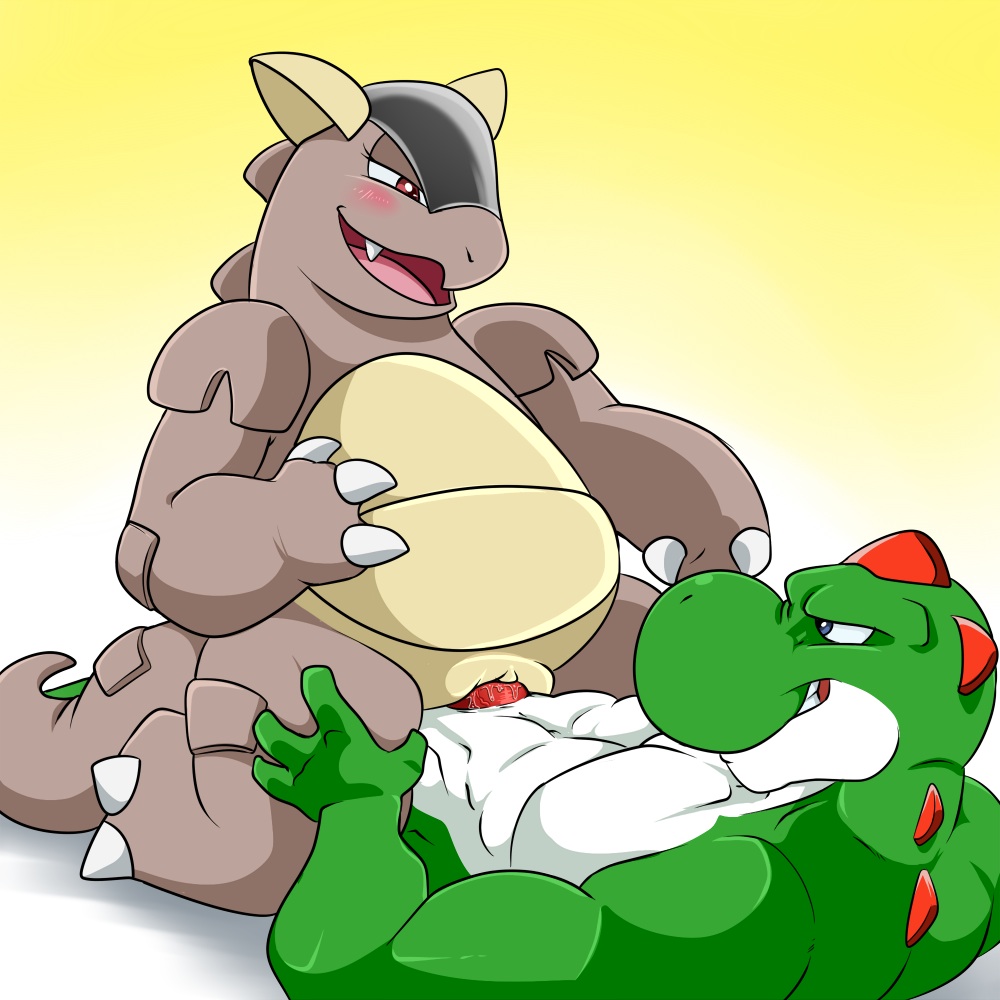 Post 1545930 Crossover Kangaskhan Lonbluewolf Porkyman Super Mario Bros Yoshi